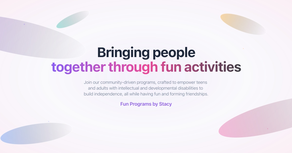 Fun Programs by Stacy | Building Community Through Fun Activities